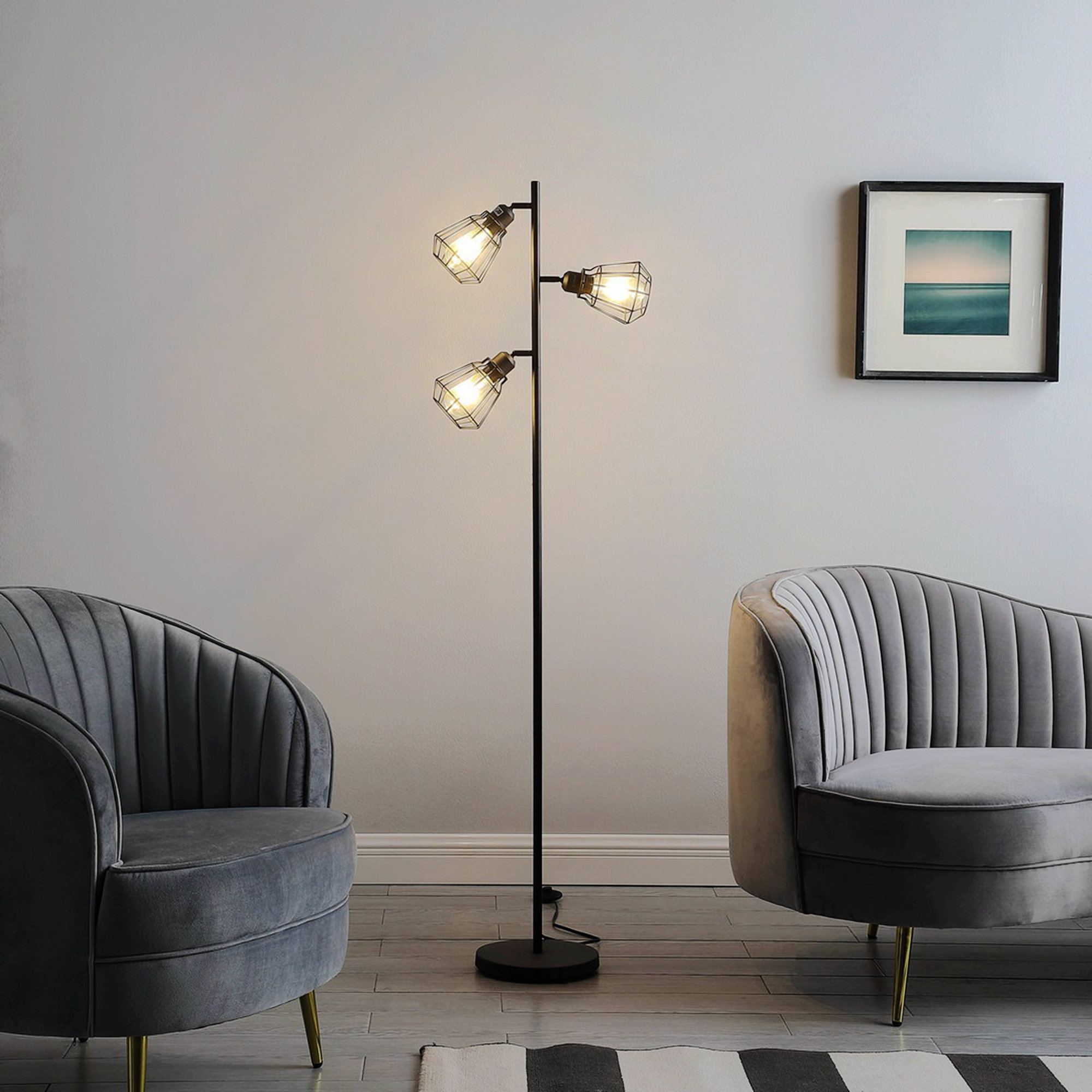 17 Stories Soava 65.5'' Tree Floor Lamp | Wayfair