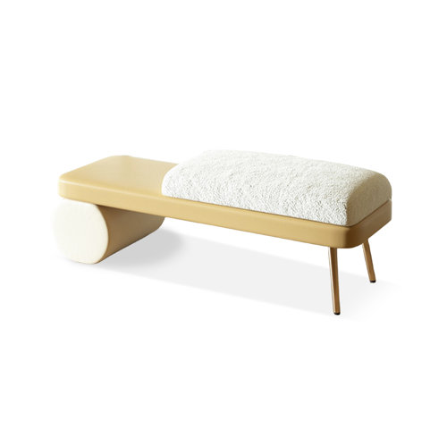 Upholstered White Benches You'll Love | Wayfair
