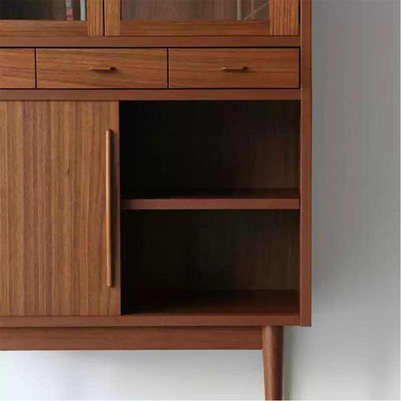 Parttlion Glass door bookcase display case | Wayfair