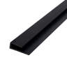 Outwater 1/8In Black ABS | Cap Moulding With Adhesive | Pro Pack: (5 ...