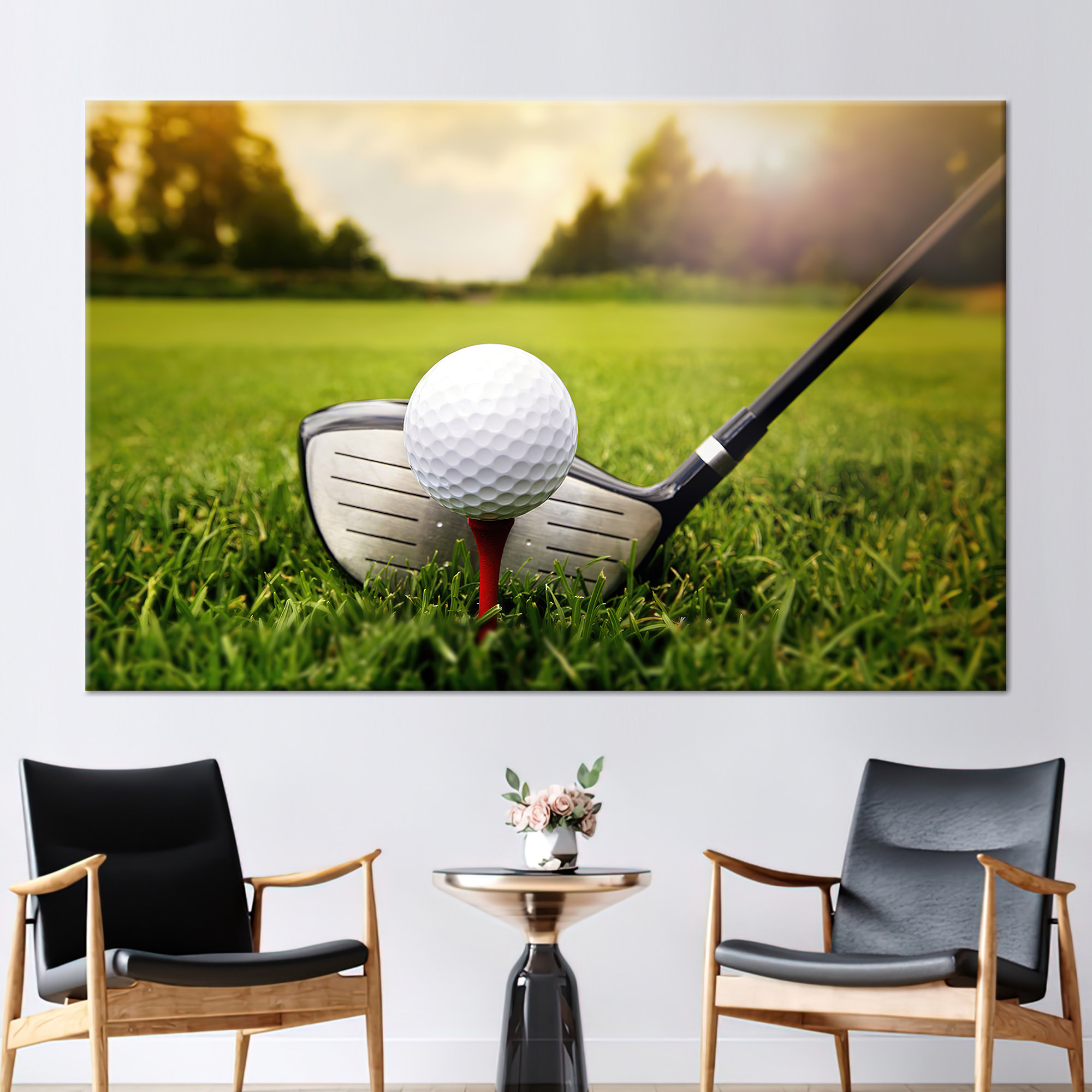 kayra export Stylish Golfer Canvas Art Poster - Perfect Gift for Golf ...