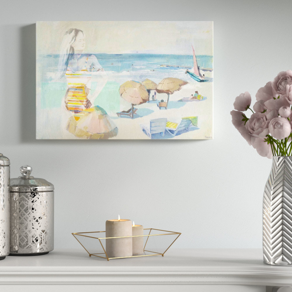 Mercer41 'Summer Days Remembered' - Wrapped Canvas Acrylic Painting on ...
