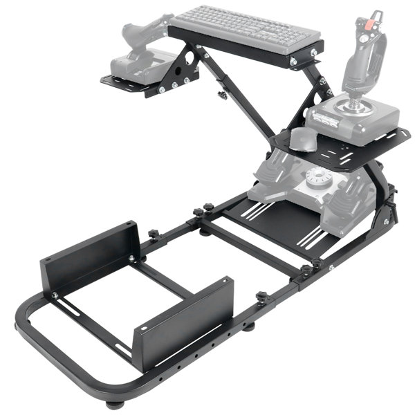 Inbox Zero Flight Game Mount & Racing Simulator Stand Fit Logitech ...