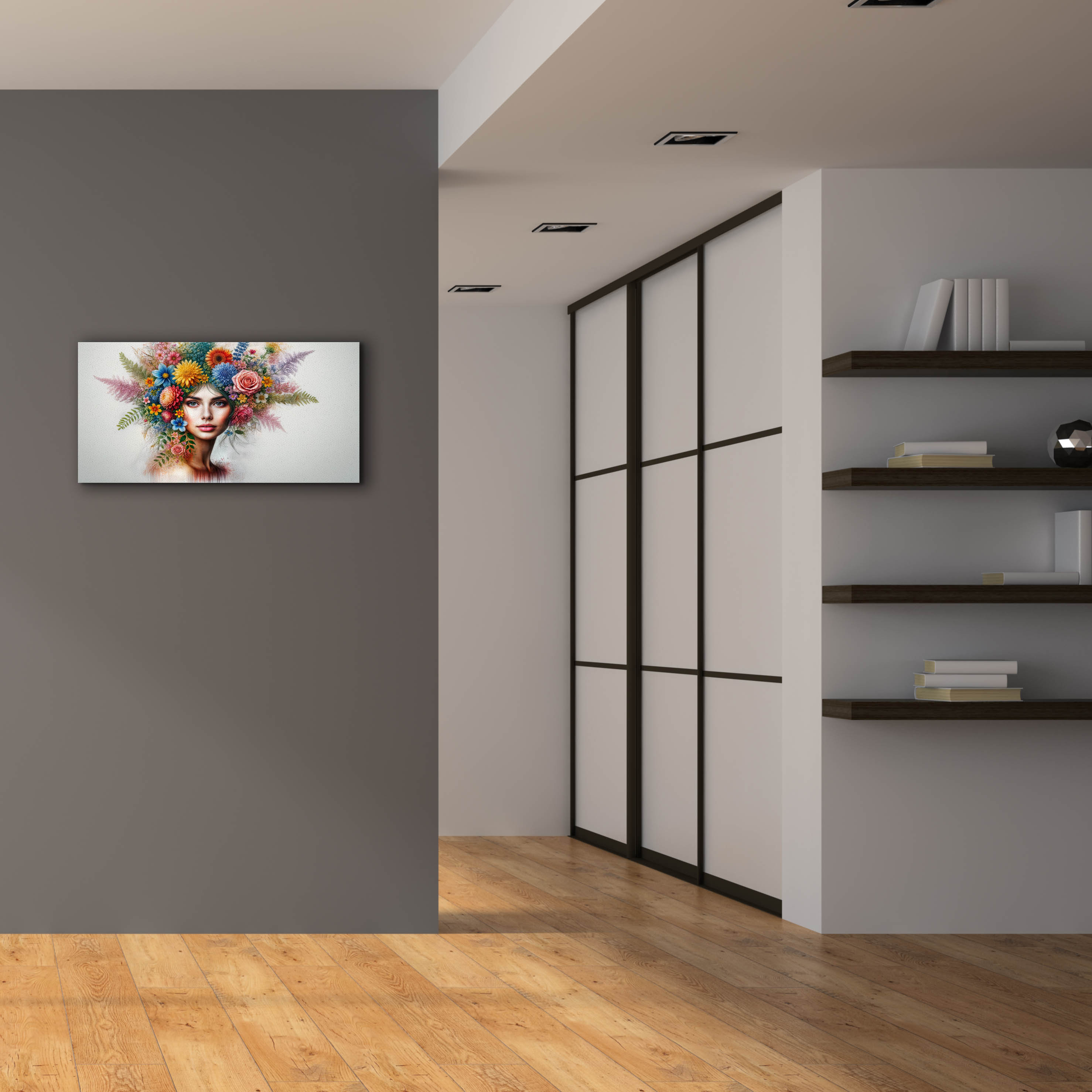 Winston Porter Rae 'Blossoming Face' by Rey Klimt Canvas Wall Art | Wayfair