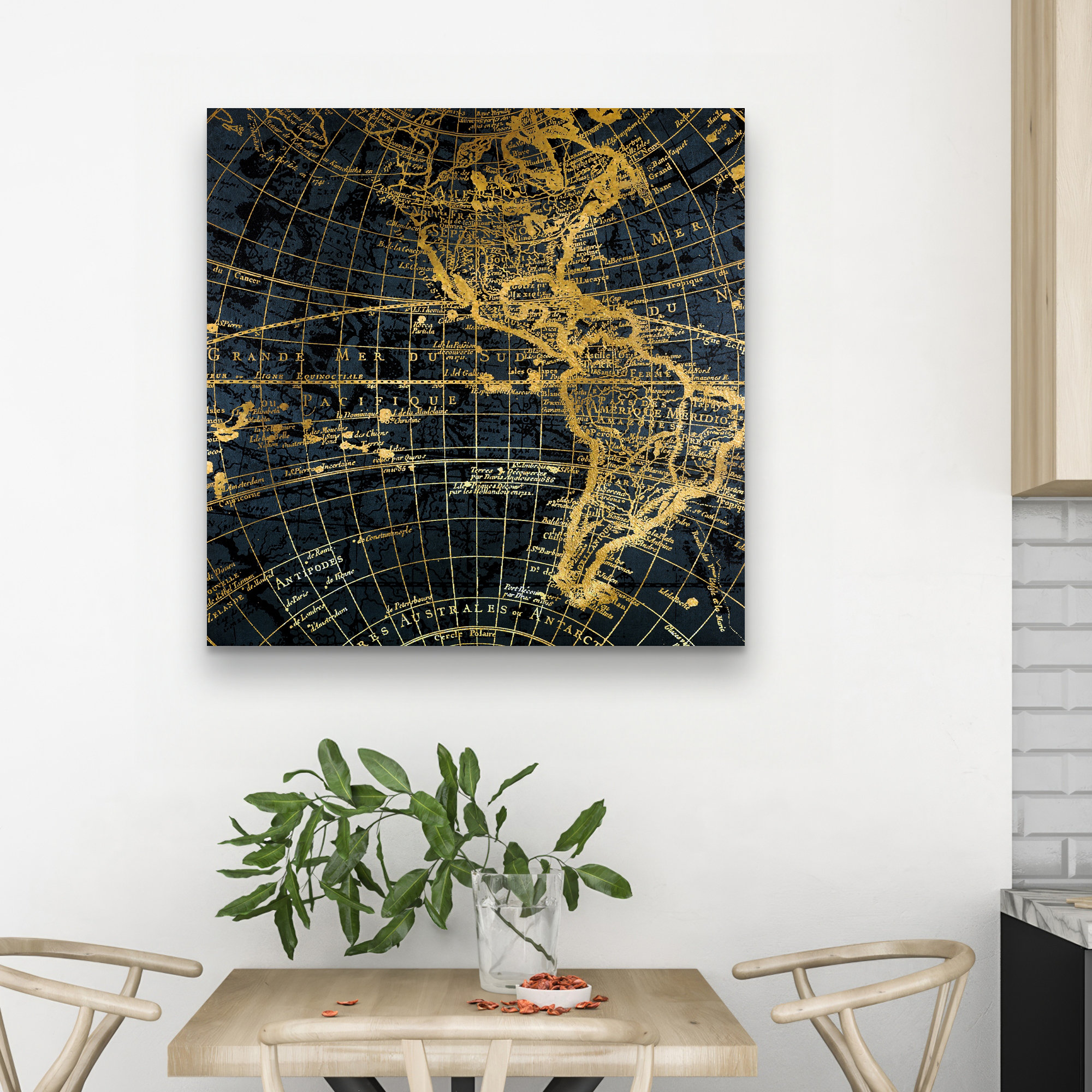 Begin Edition International Inc. marine world map globe - 32"x32" art ...