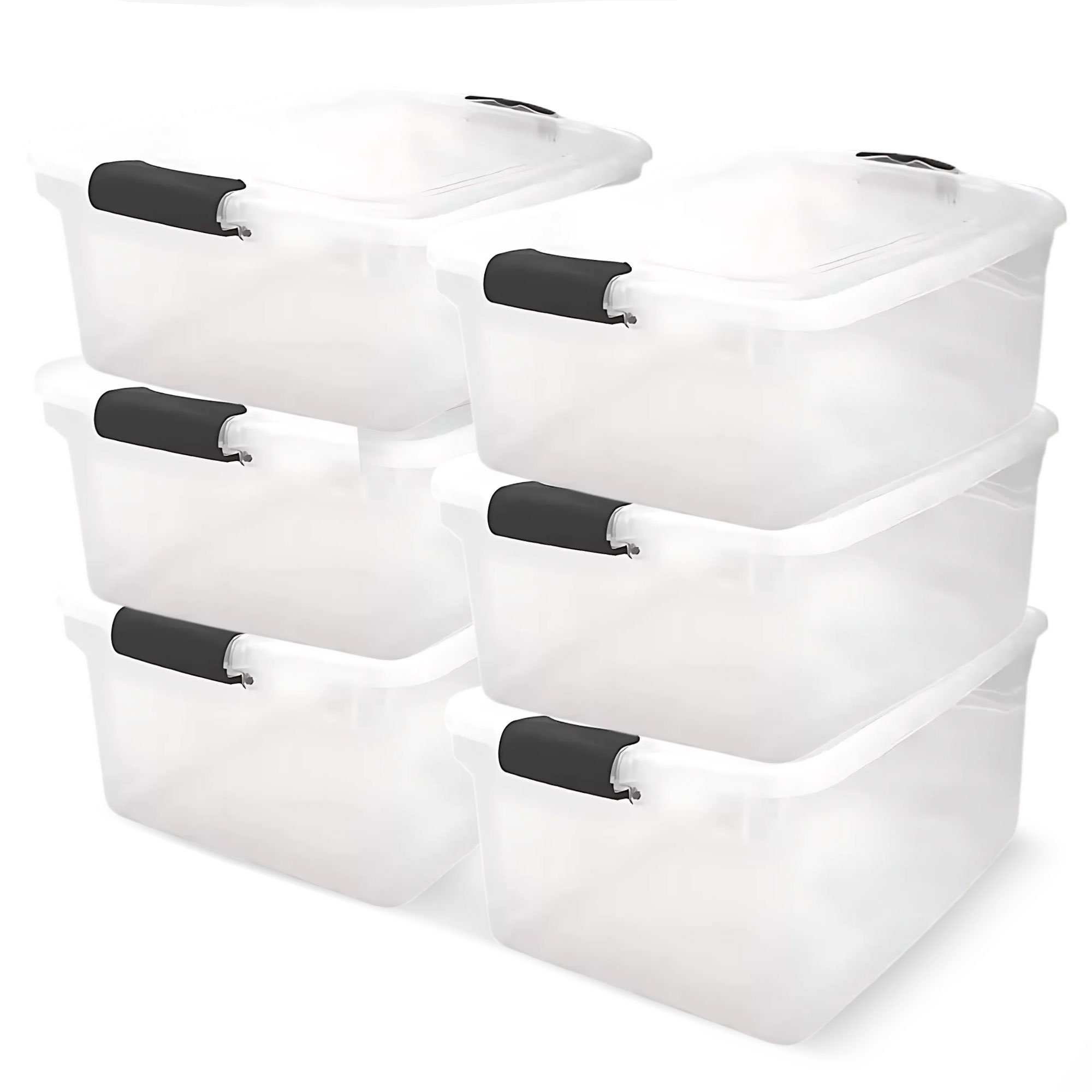 Homz Plastic Storage Bin Set | Wayfair