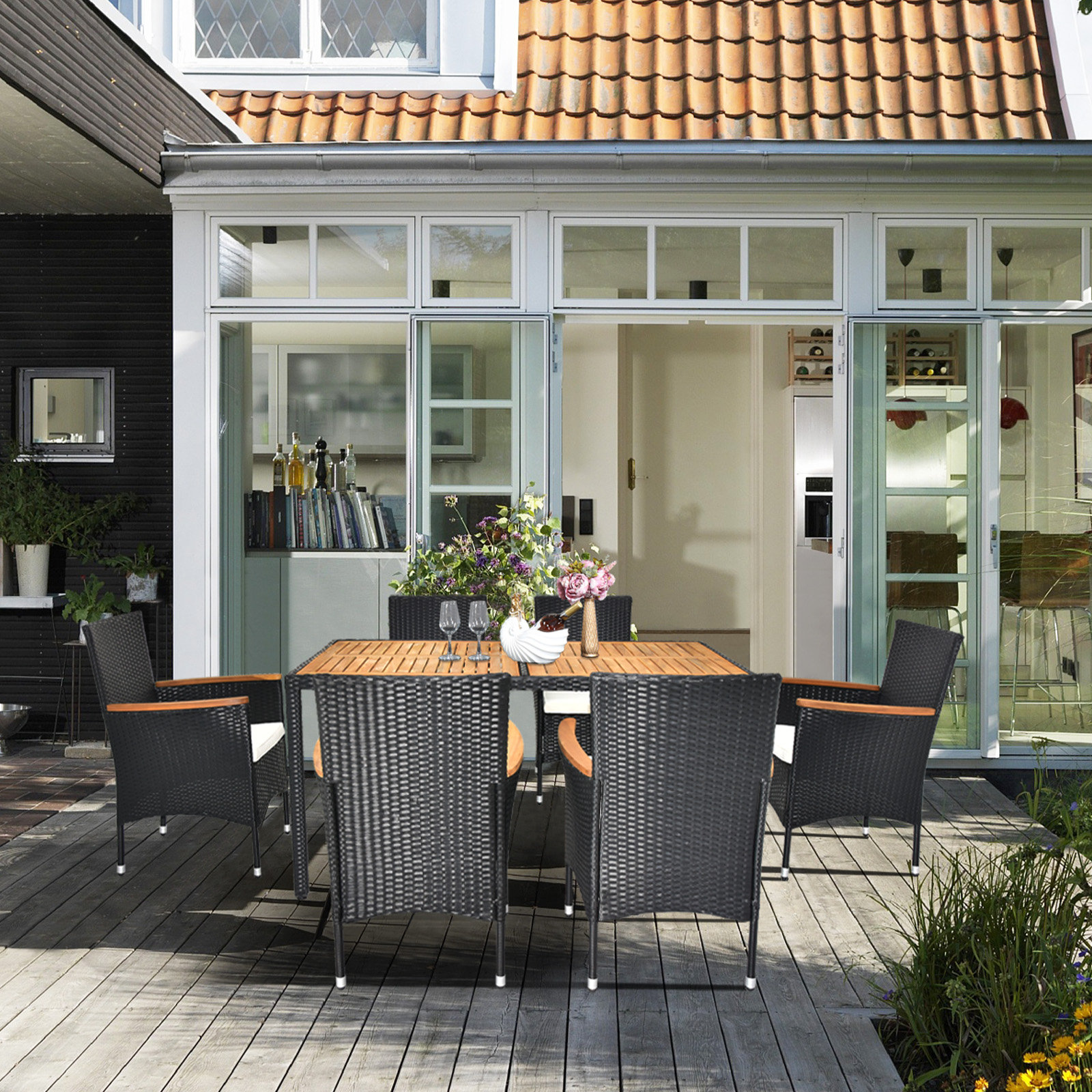 Wildon Home® Nakila Rectangular 6 - Person 59.4" Long Dining Set | Wayfair