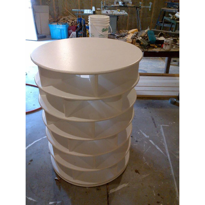 Handmade 82 Pair Rotating "Free Standing" Shoe Tower | Wayfair