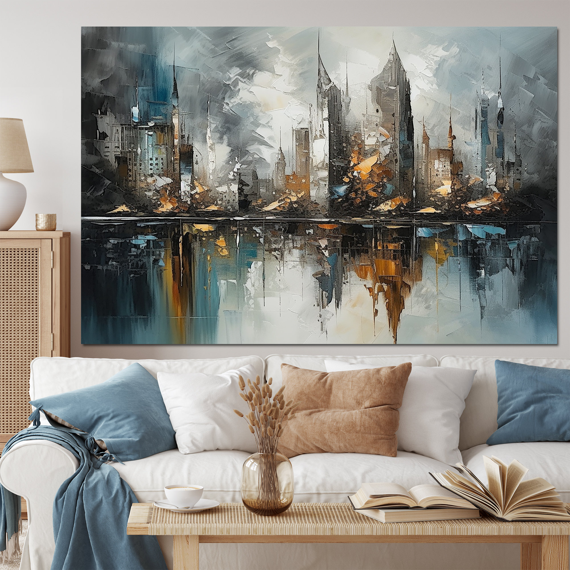 Latitude Run® Abstract City Skyline4 - City Wall Decor | Wayfair