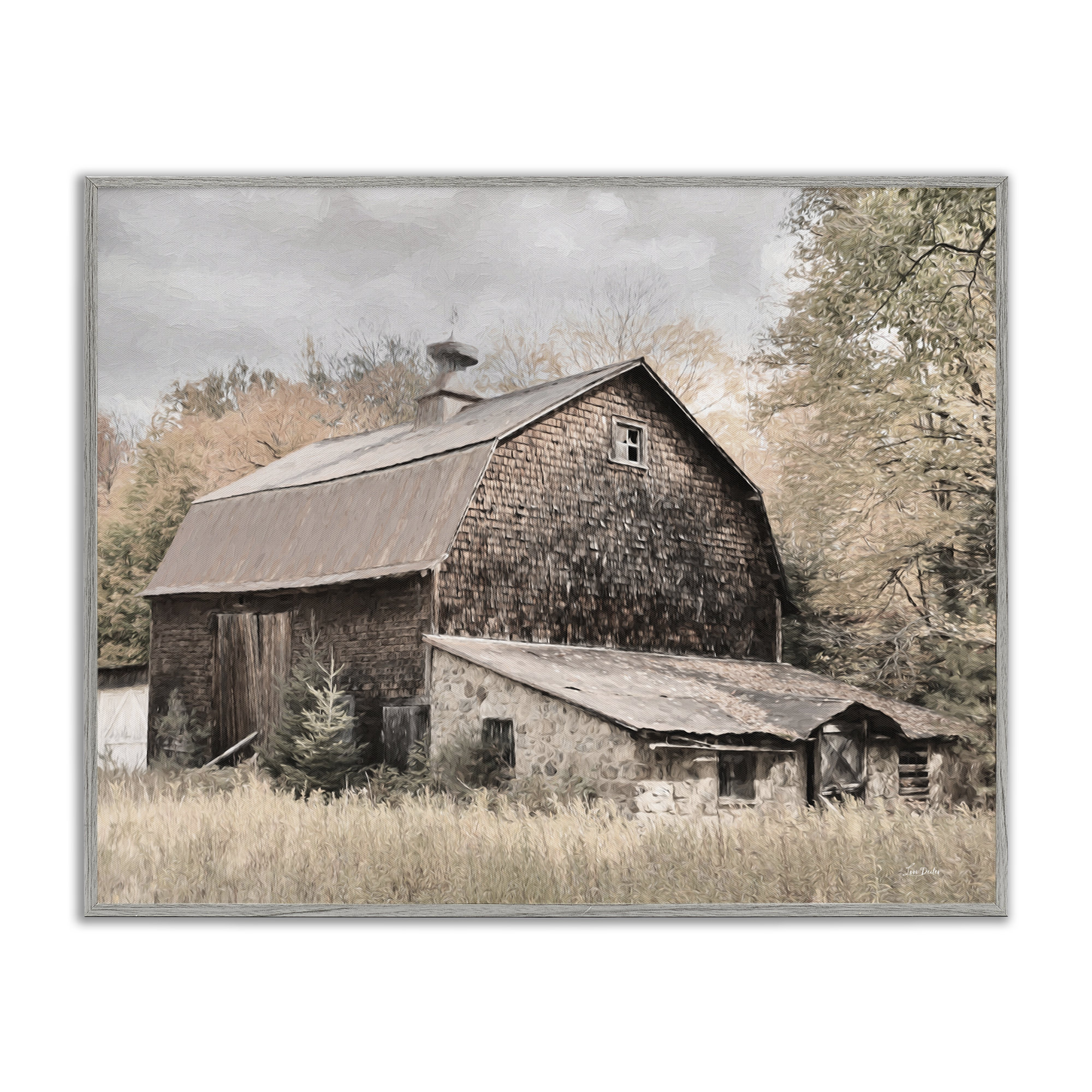Ophelia & Co. Beige Rustic Barn Giclee Art by Lori Deiter | Wayfair