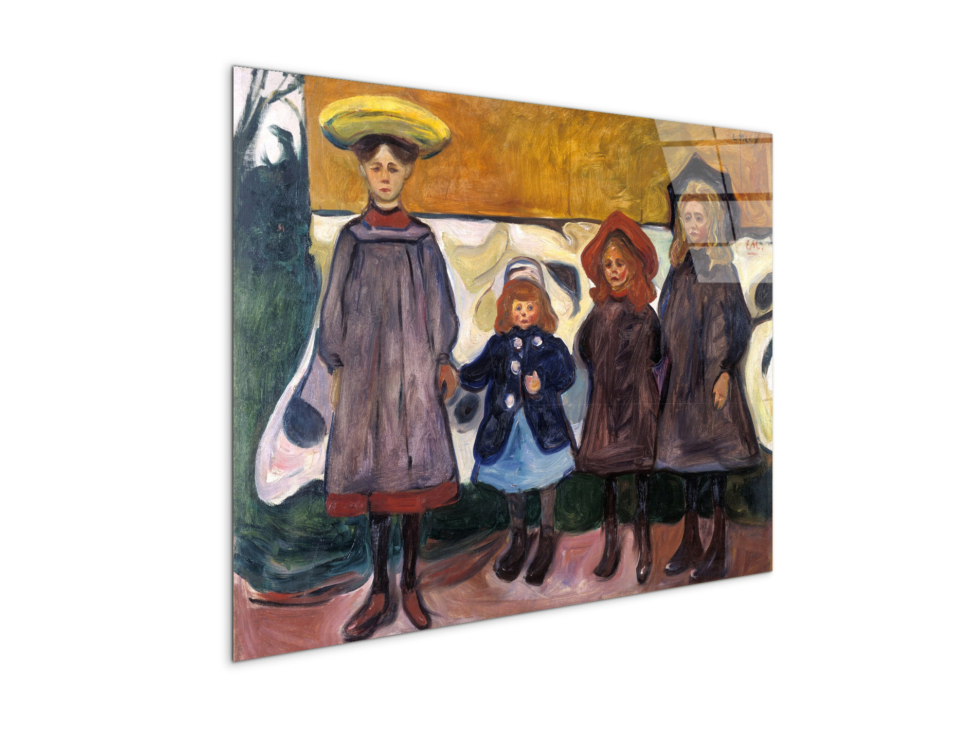 Ebern Designs Four girls by Munch Edvard 57cm H X 76cm W CrystalArt ...