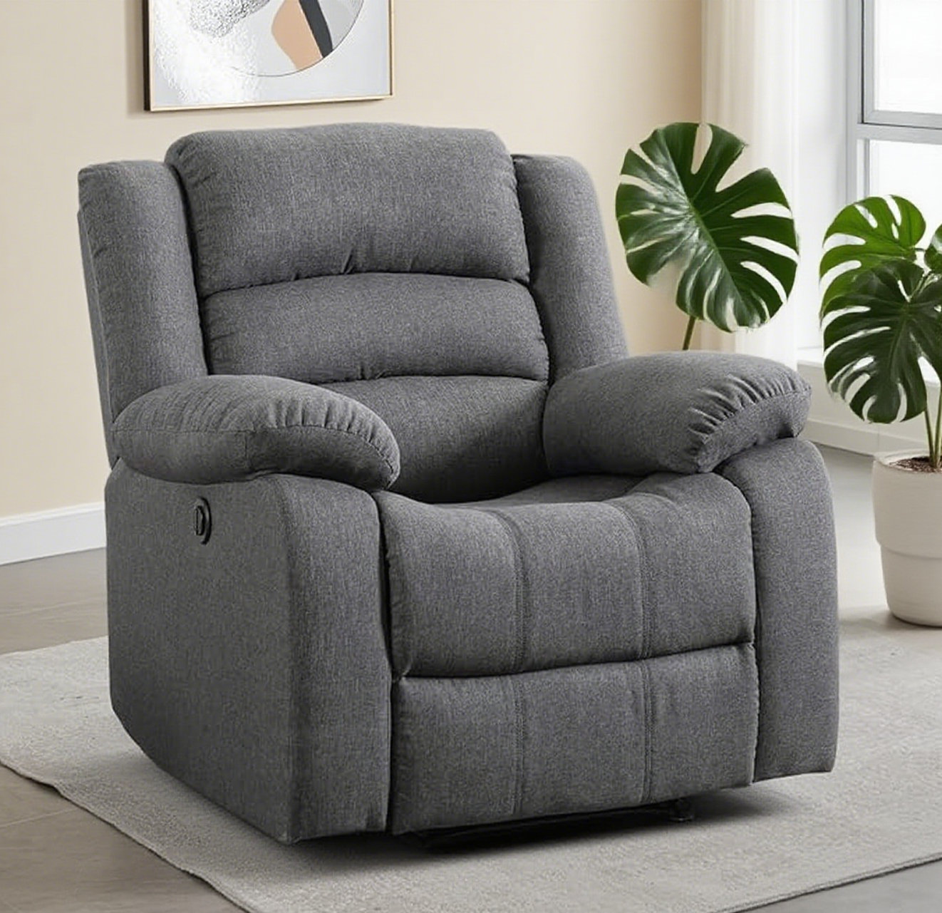 Hokku Designs Classic Oversized Electric Power Recliner Chair ...