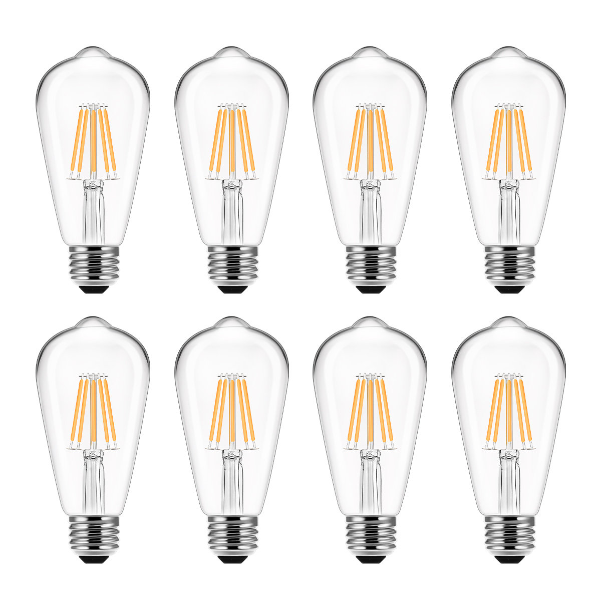 LOHASLED 60 Watt Equivalent ST58 E26/Medium(Standard) Edison LED Light ...