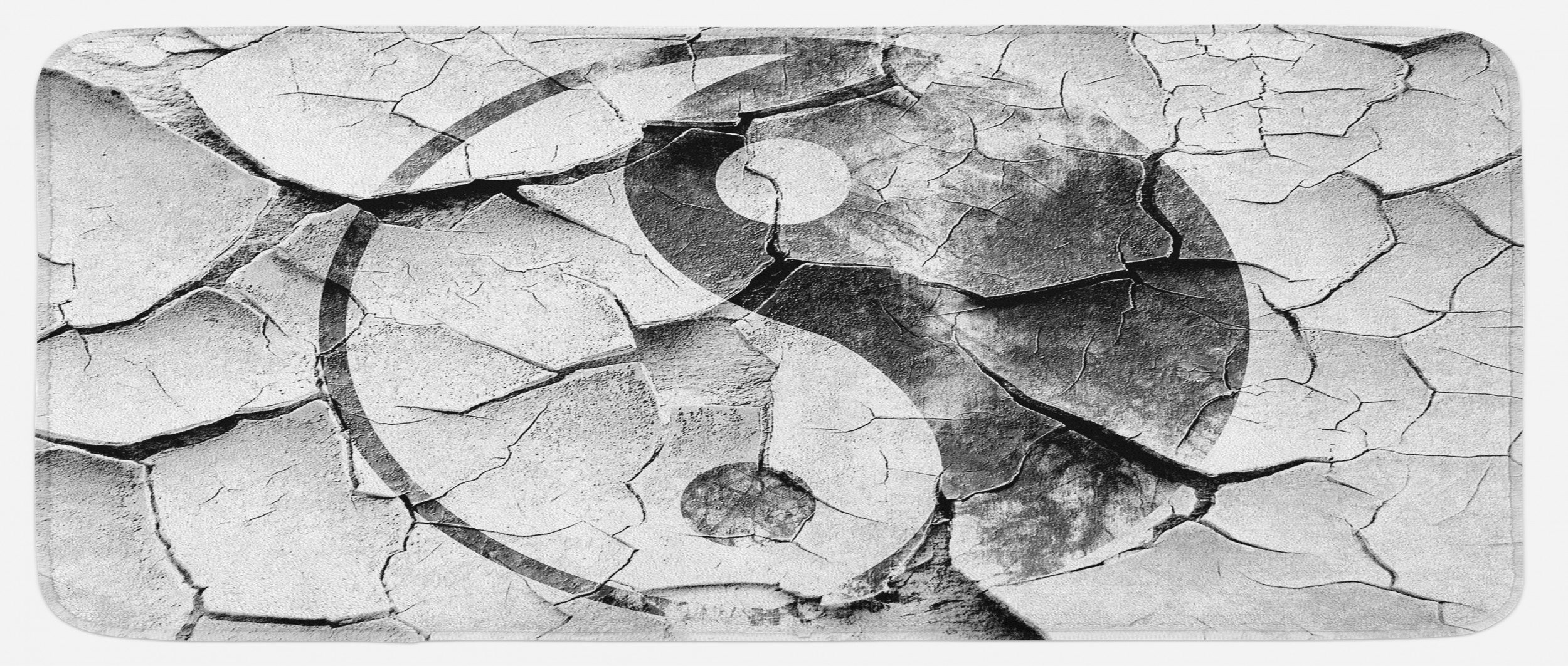 East Urban Home Ying Yang Kitchen Mat | Wayfair