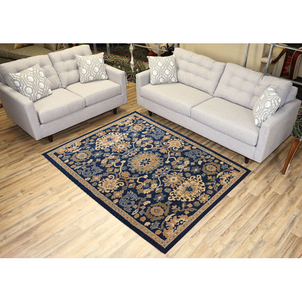 Charlton Home® Floral Oriental 5x7 Area Rug | Wayfair