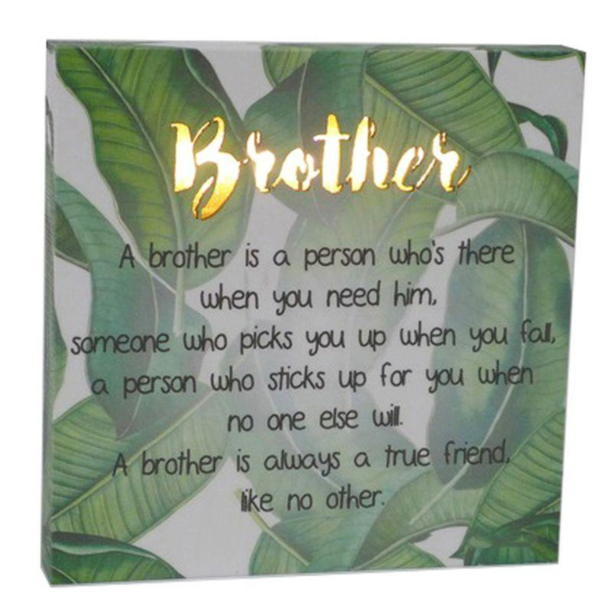 MDR Trading Inc. LED Brother Decorative Plaque | Wayfair
