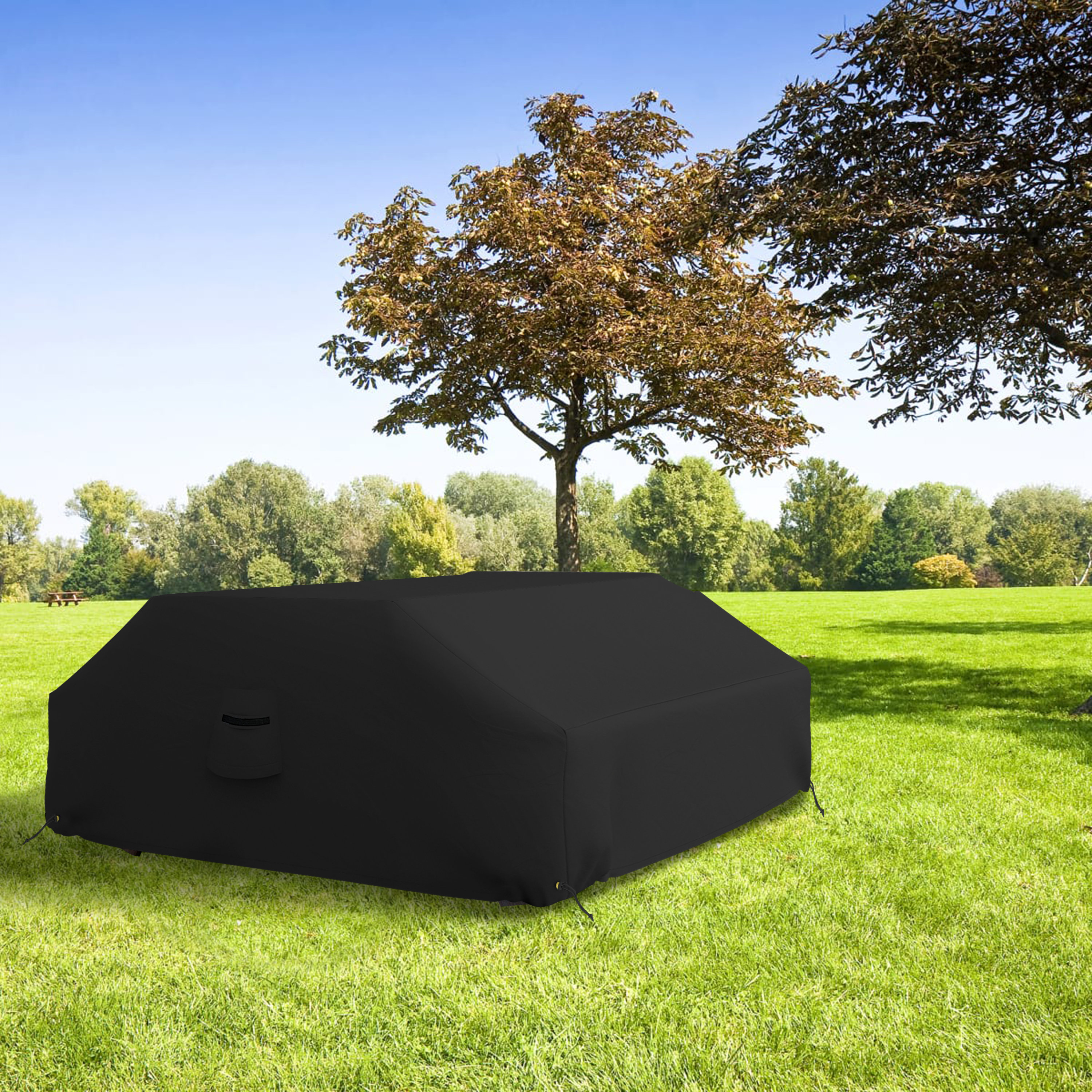 Arlmont & Co. Heavy Duty Outdoor Waterproof Picnic Table Cover, All ...