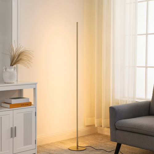 Gold Floor Lamps You'll Love | Wayfair