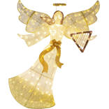 The Holiday Aisle® Angel Christmas Decoration Lighted Display & Reviews ...