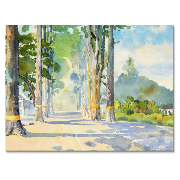 Winston Porter " Watercolor Path To The Forest " - Wayfair Canada