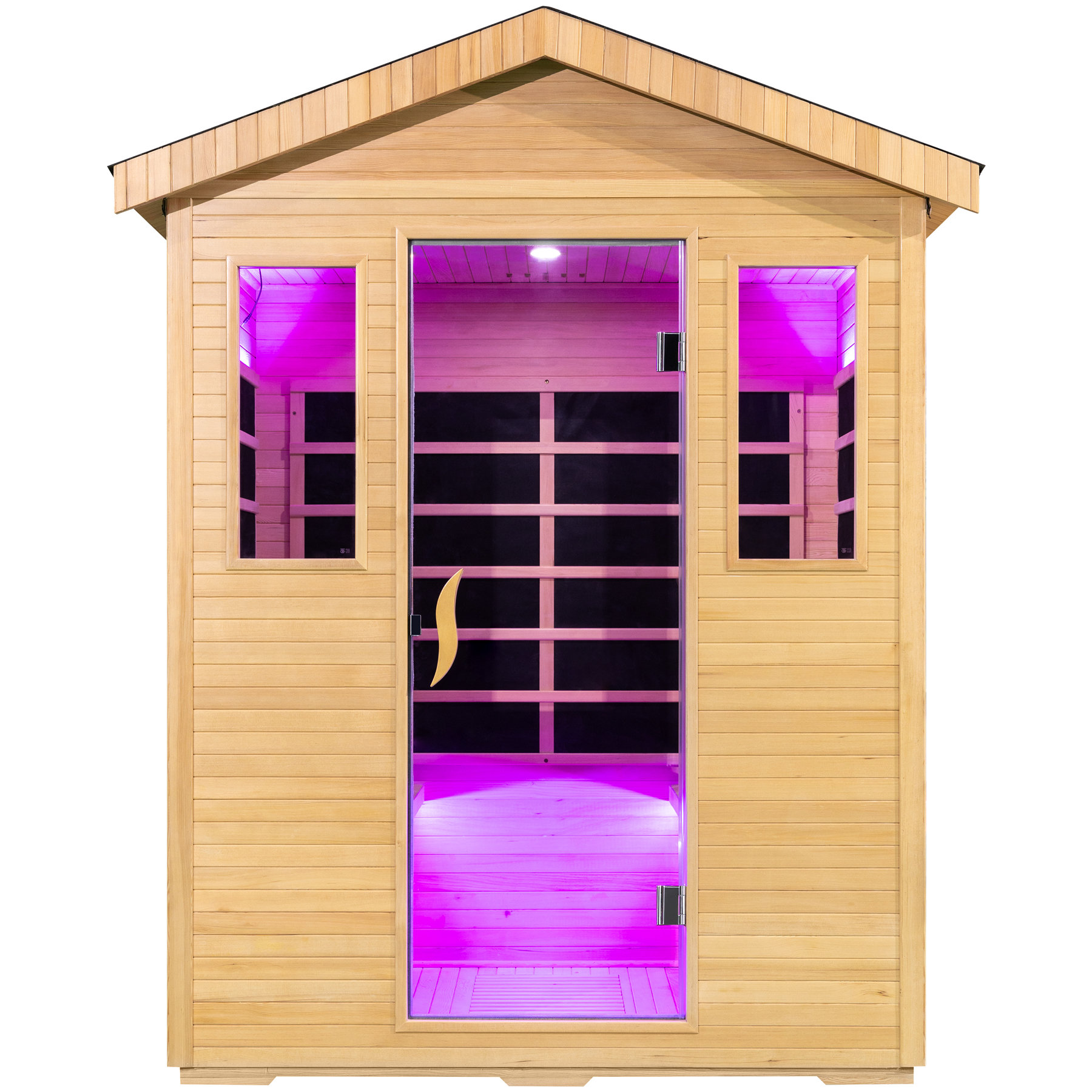 SpaZeit 30A Cord 110-120V Outdoor 4 Person Far Infrared Sauna For Home ...