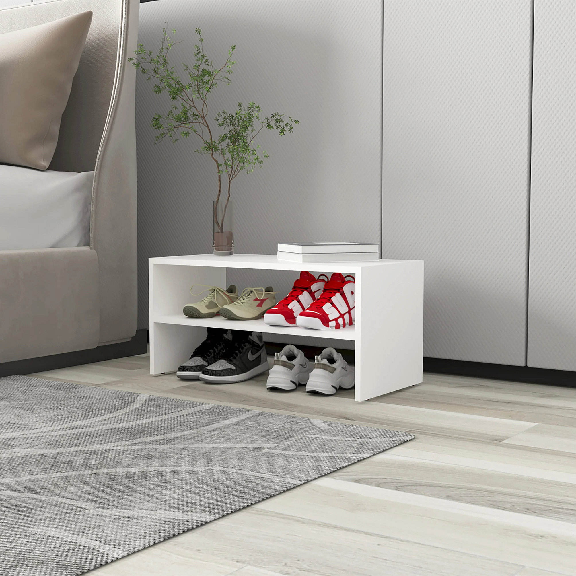 Latitude Run® 2-Shelf Shoe Rack | Wayfair