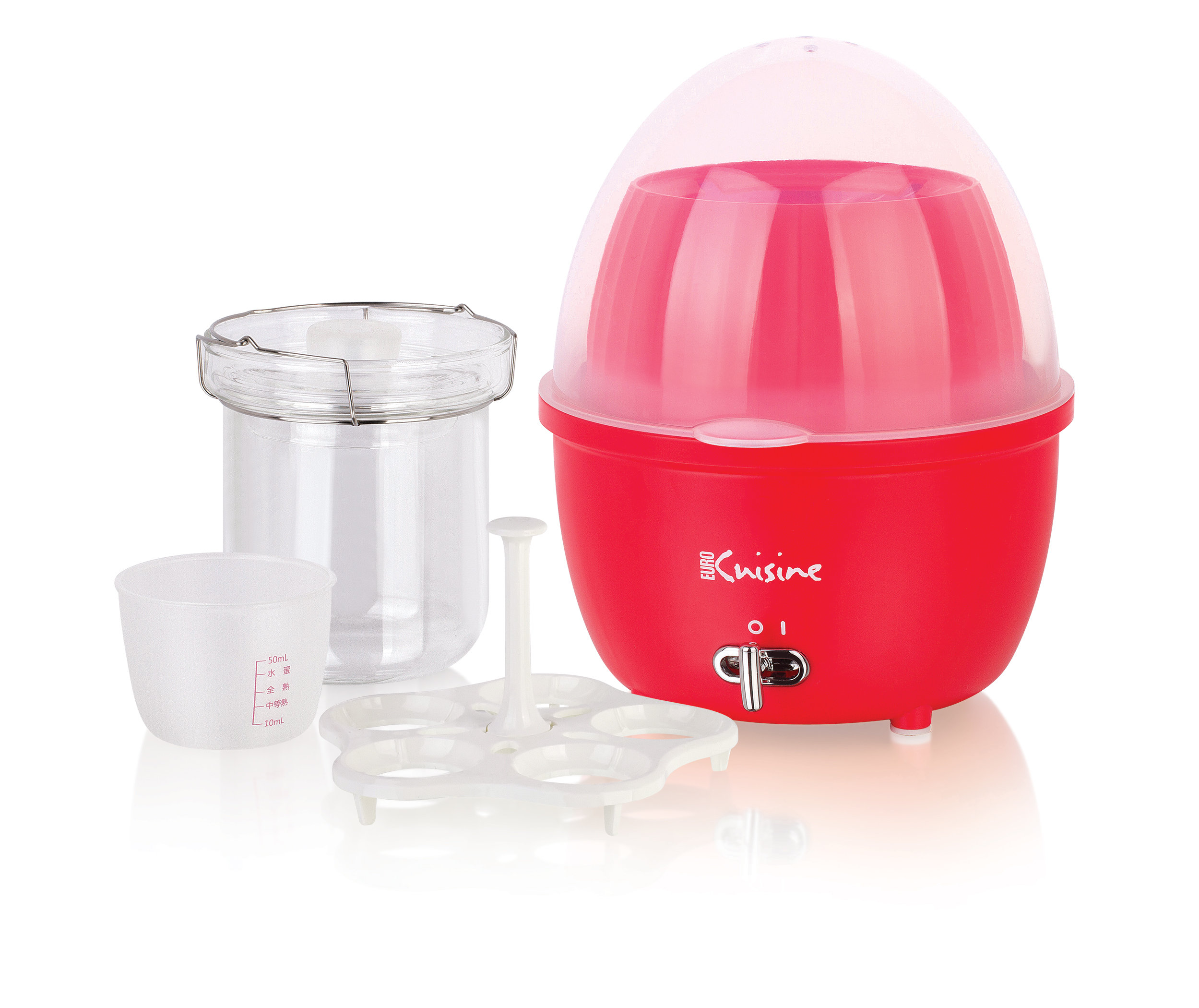 Euro Cuisine Electric Food Steamer And Egg Cooker (red) | Wayfair