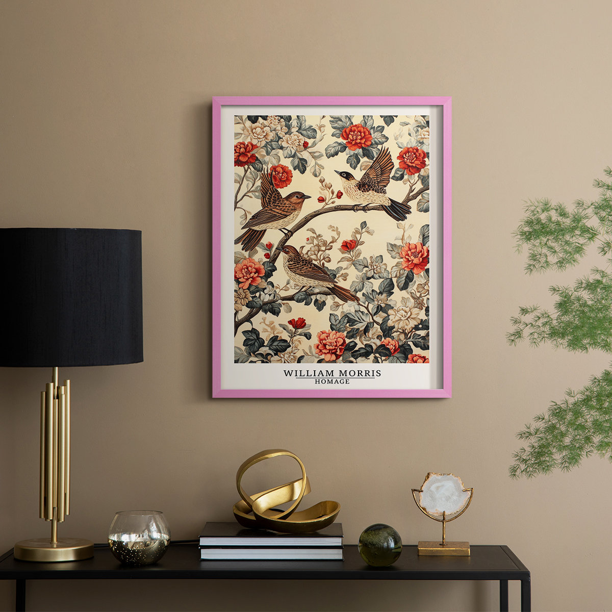 Winston Porter WM MORRIS Series CXXVII Framed Print - Solid Wood | Wayfair