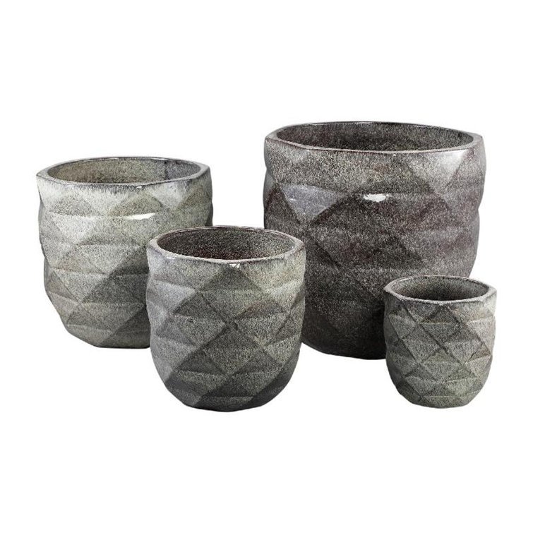 Corrigan Studio PTMD Flower pot Lotte - Grey | Wayfair.co.uk