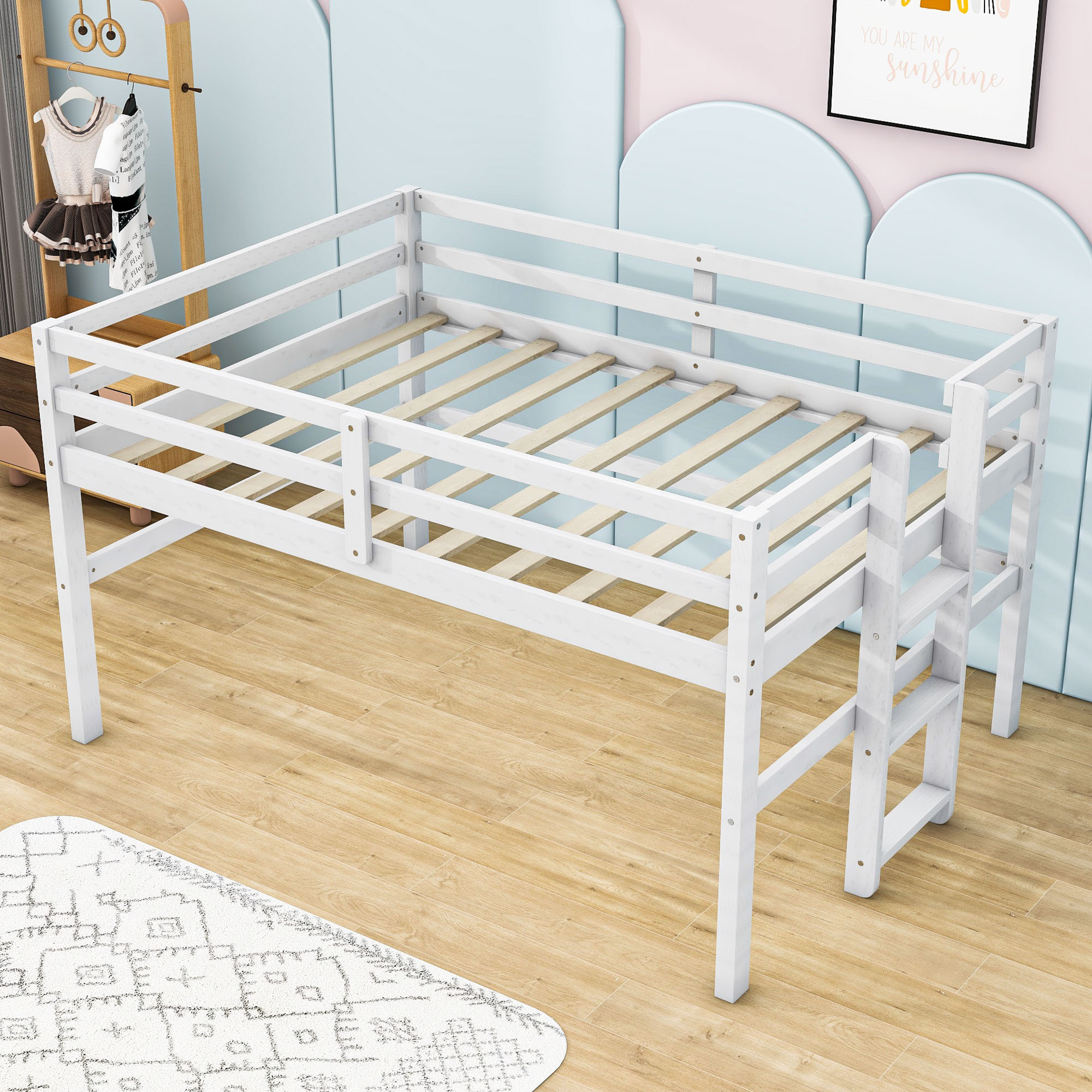 Harriet Bee Jamontae Kids Twin Loft Bed with Drawers | Wayfair