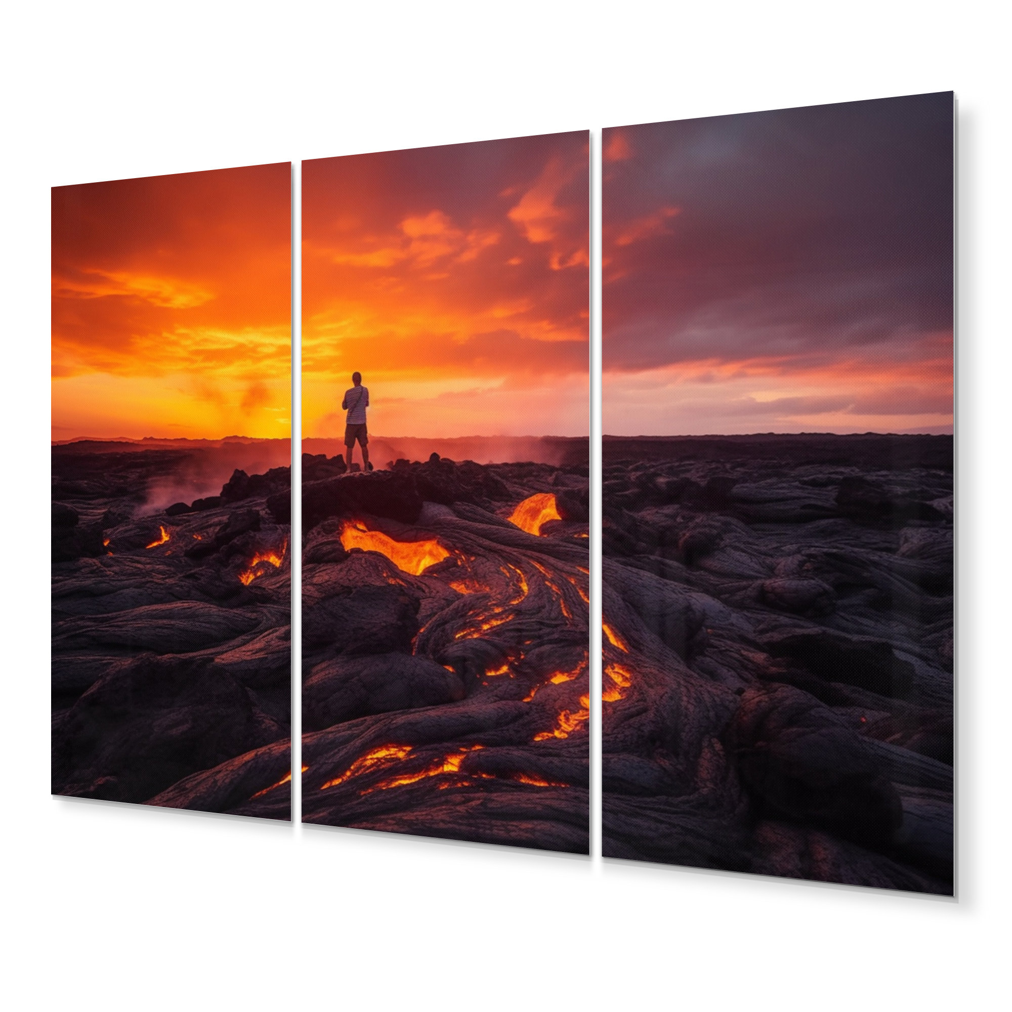 DesignArt Hawaiian Volcano Landscape II " Hawaiian Volcano Landscape II ...