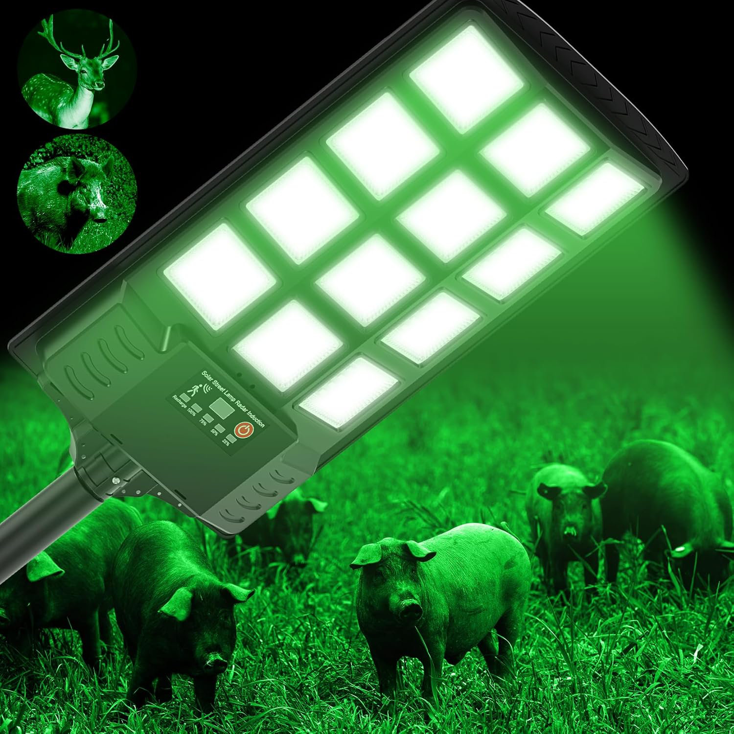 Co-t Solar-Powered Motion Activated Hog Light For Night Hunting ...