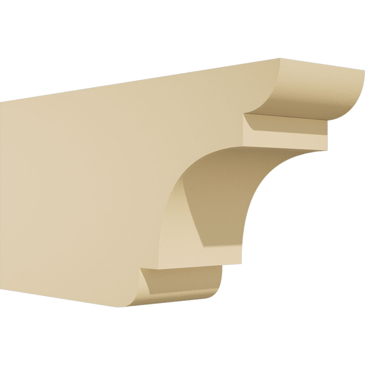 Ekena Millwork New Brighton Signature Urethane Rafter Tail, Primed Tan ...