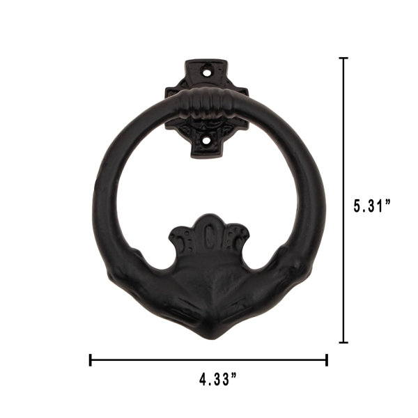 Mystic Colonial Hardware Claddagh Door Knocker Solid Cast Iron ...