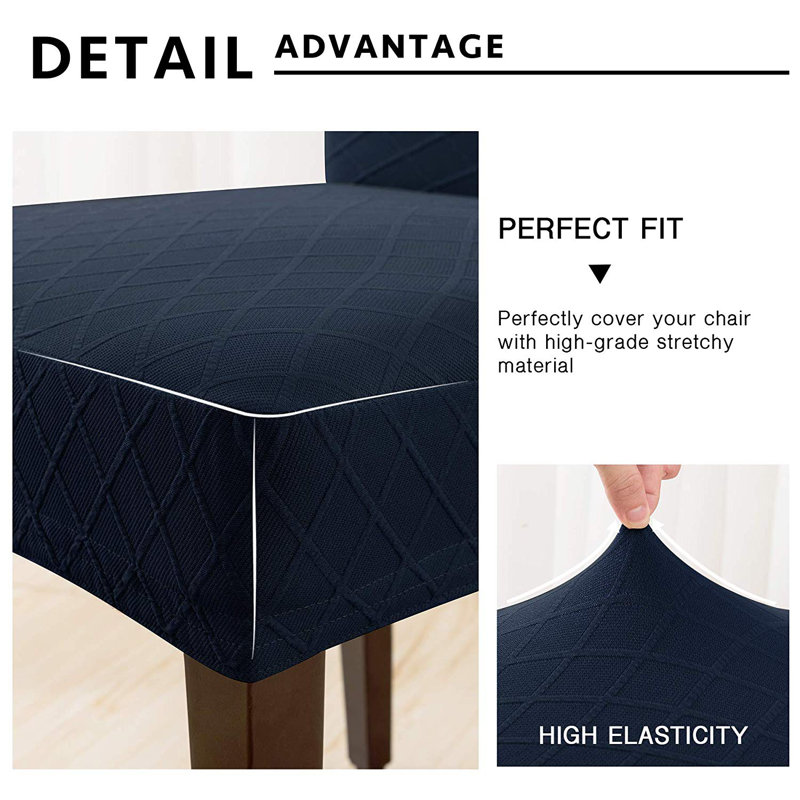 Winston Porter Box Cushion Dining Chair Slipcover & Reviews | Wayfair