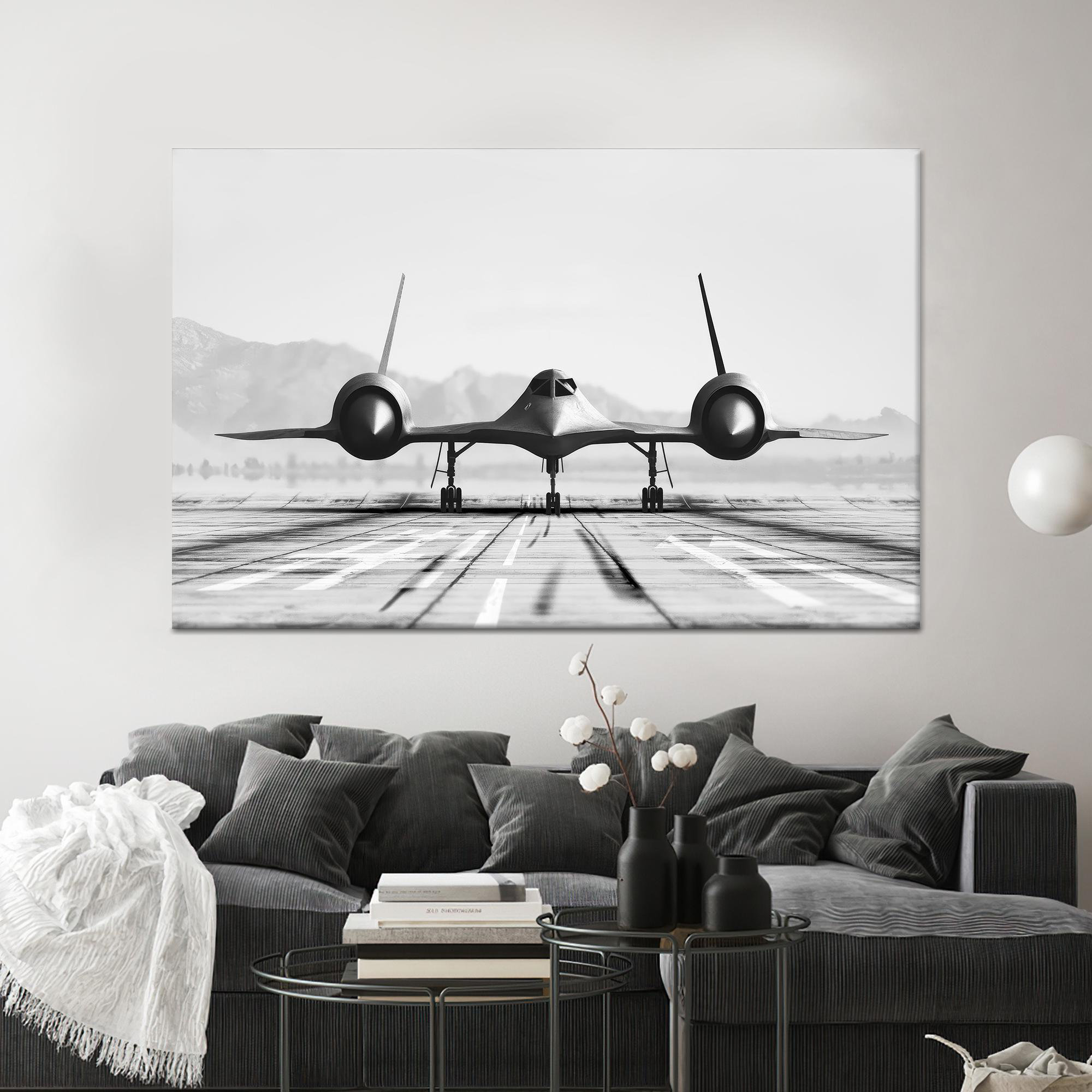 Red Barrel Studio Modern Airport Canvas Print: Jet Plane Artwork for ...