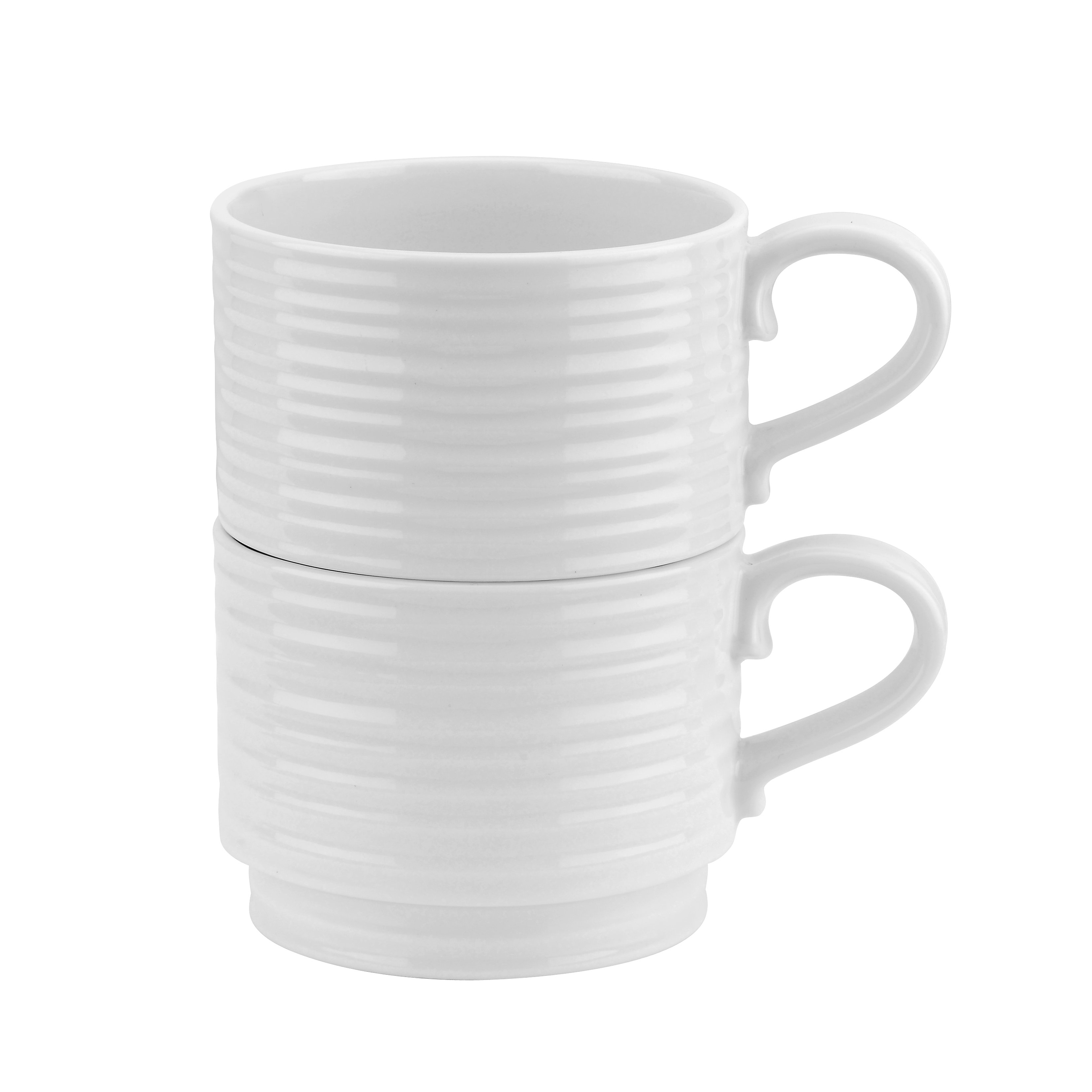 Portmeirion Sophie Conran-White Stacking Cups 12 Oz & Reviews | Wayfair