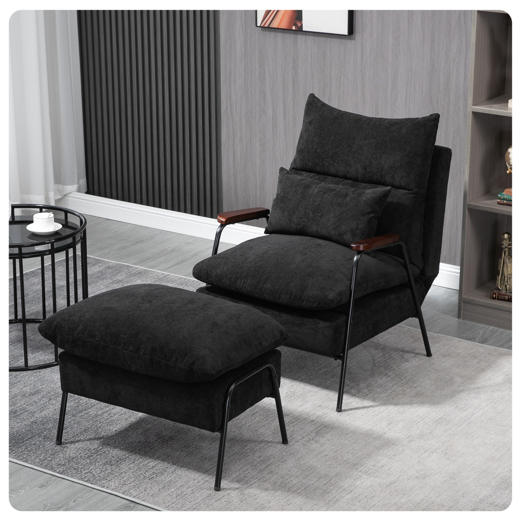 Latitude Run® Reclining Comfy Chair With Adjustable Backrest - Wayfair ...