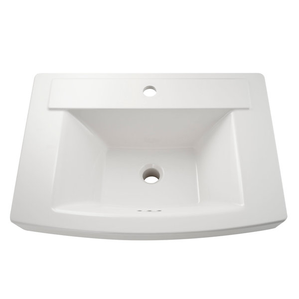 American Standard Townsend Ceramic Rectangular Console Bathroom Sink ...