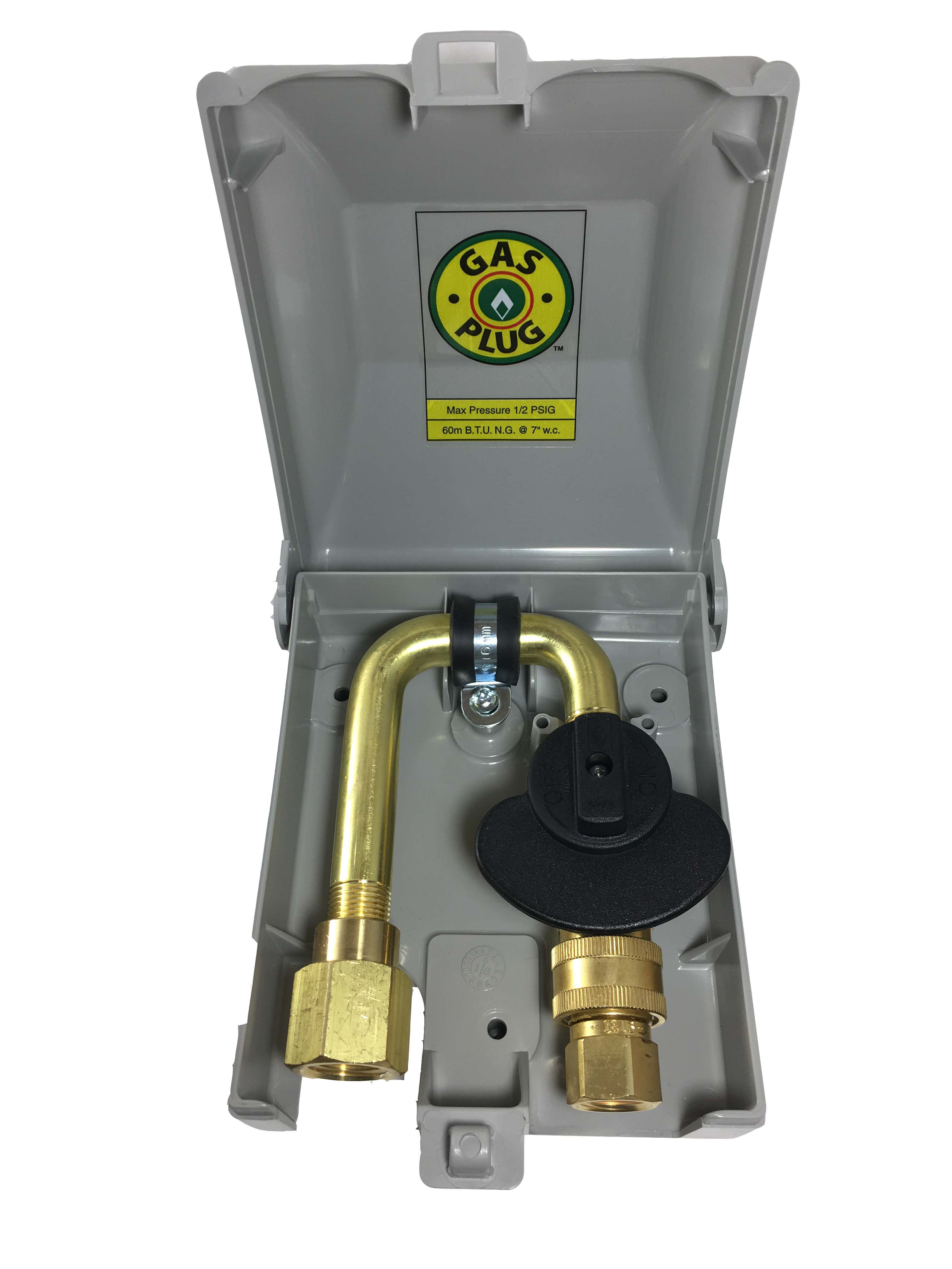 Burnaby Manufacturing Ltd Burnaby Manufacturing PVC Gas Plug, Grey, 1/2 ...