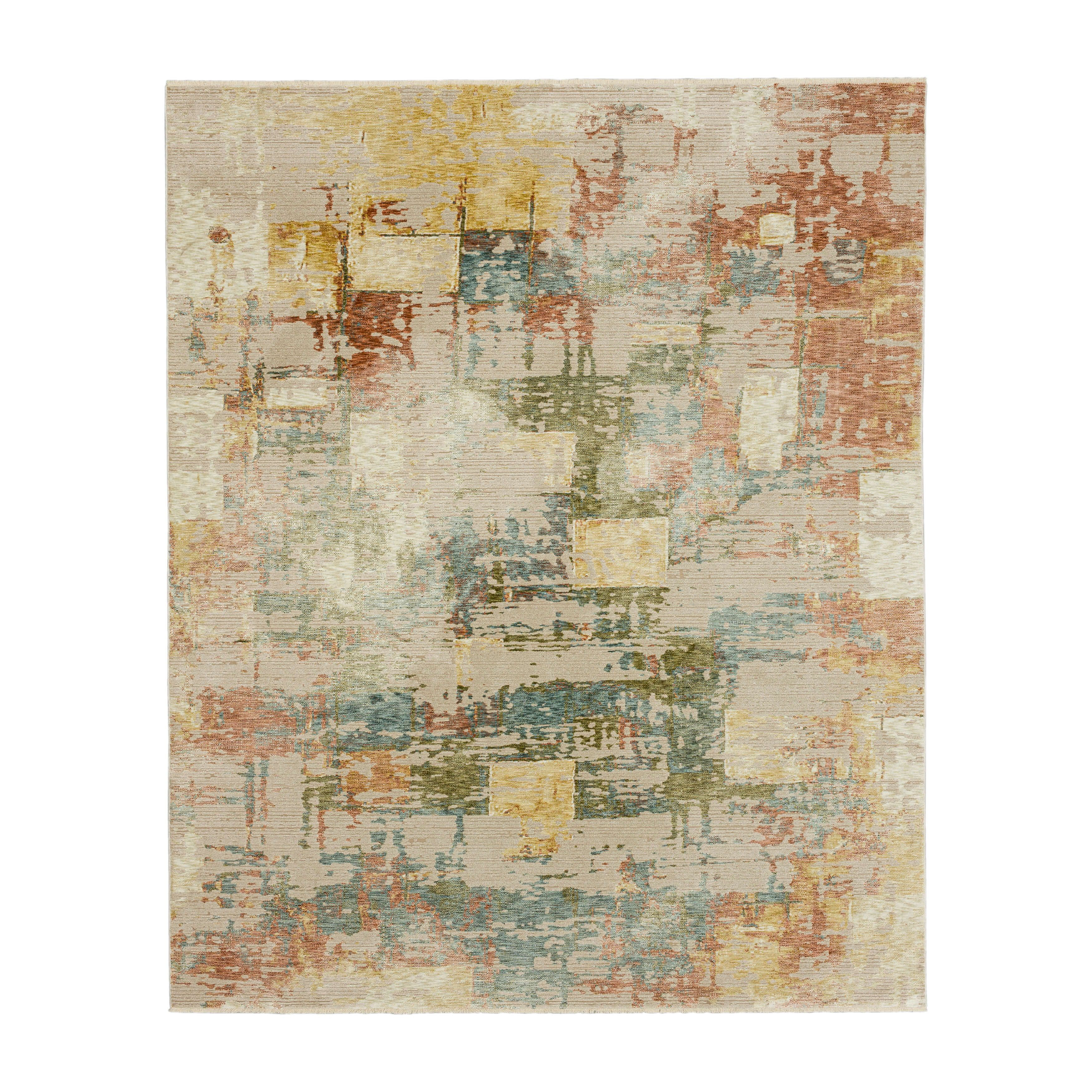 Karastan Momento Cream Modern Abstract Area Rug | Wayfair