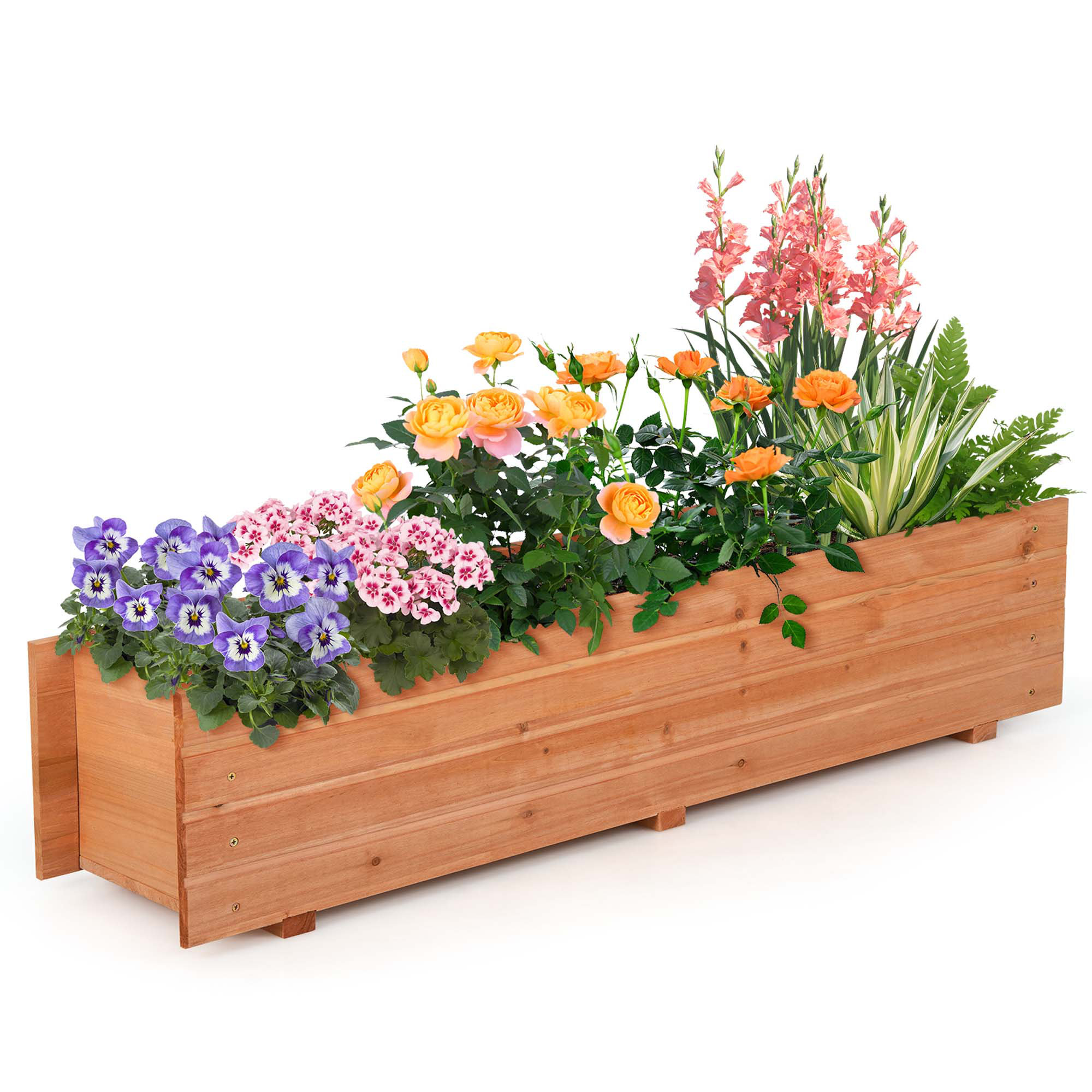Arlmont & Co. Kristy Wood Raised Garden Bed | Wayfair