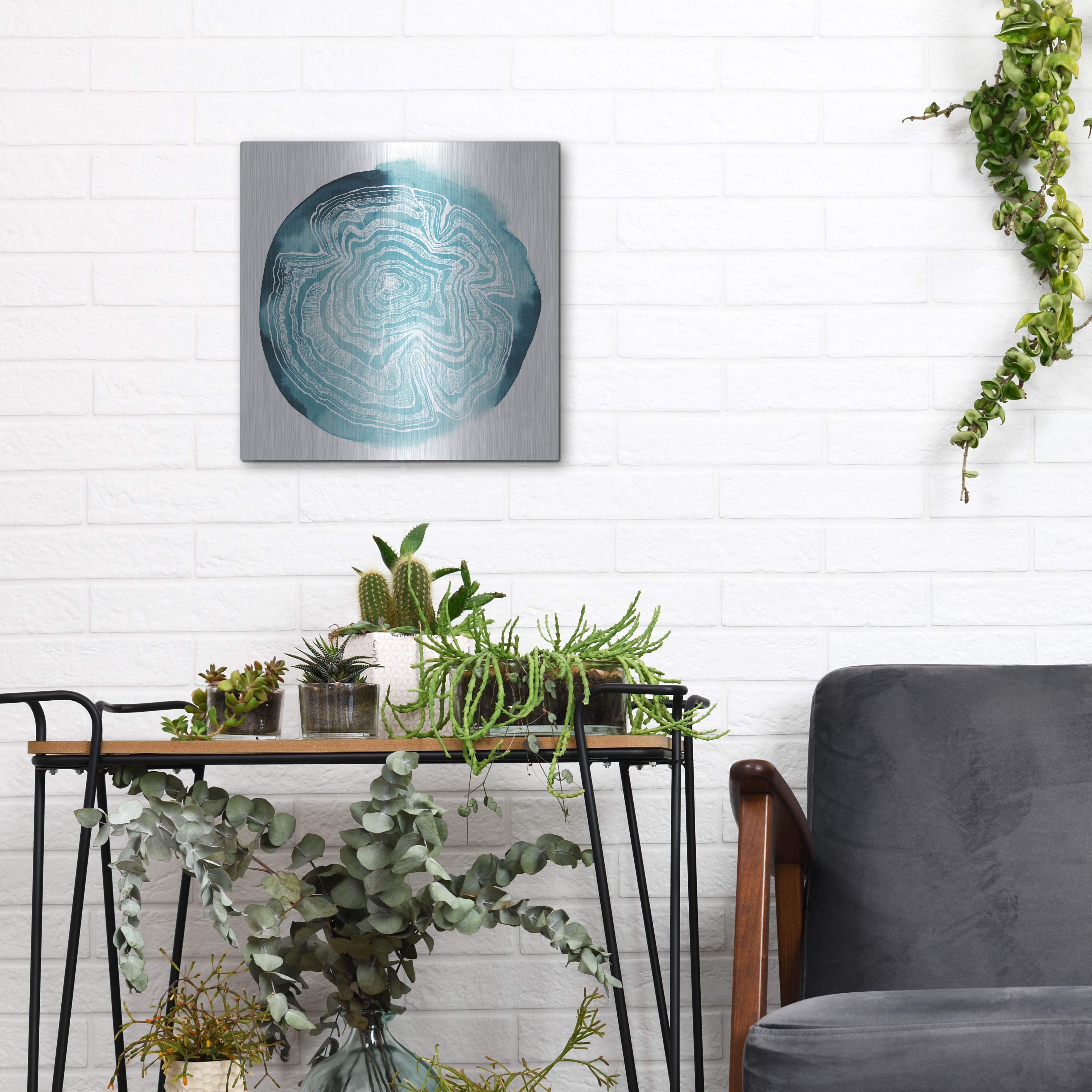 Ivy Bronx " Tree Ring Overlay IV " by Grace Popp | Wayfair