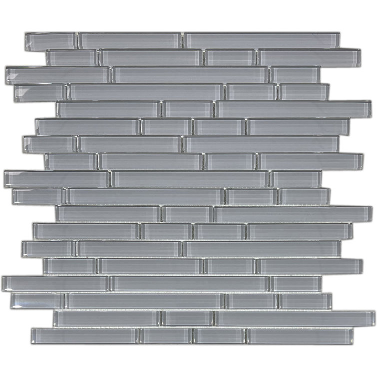 SB TILE AND STONE Straight Edge Glass Linear Wall Tile | Wayfair