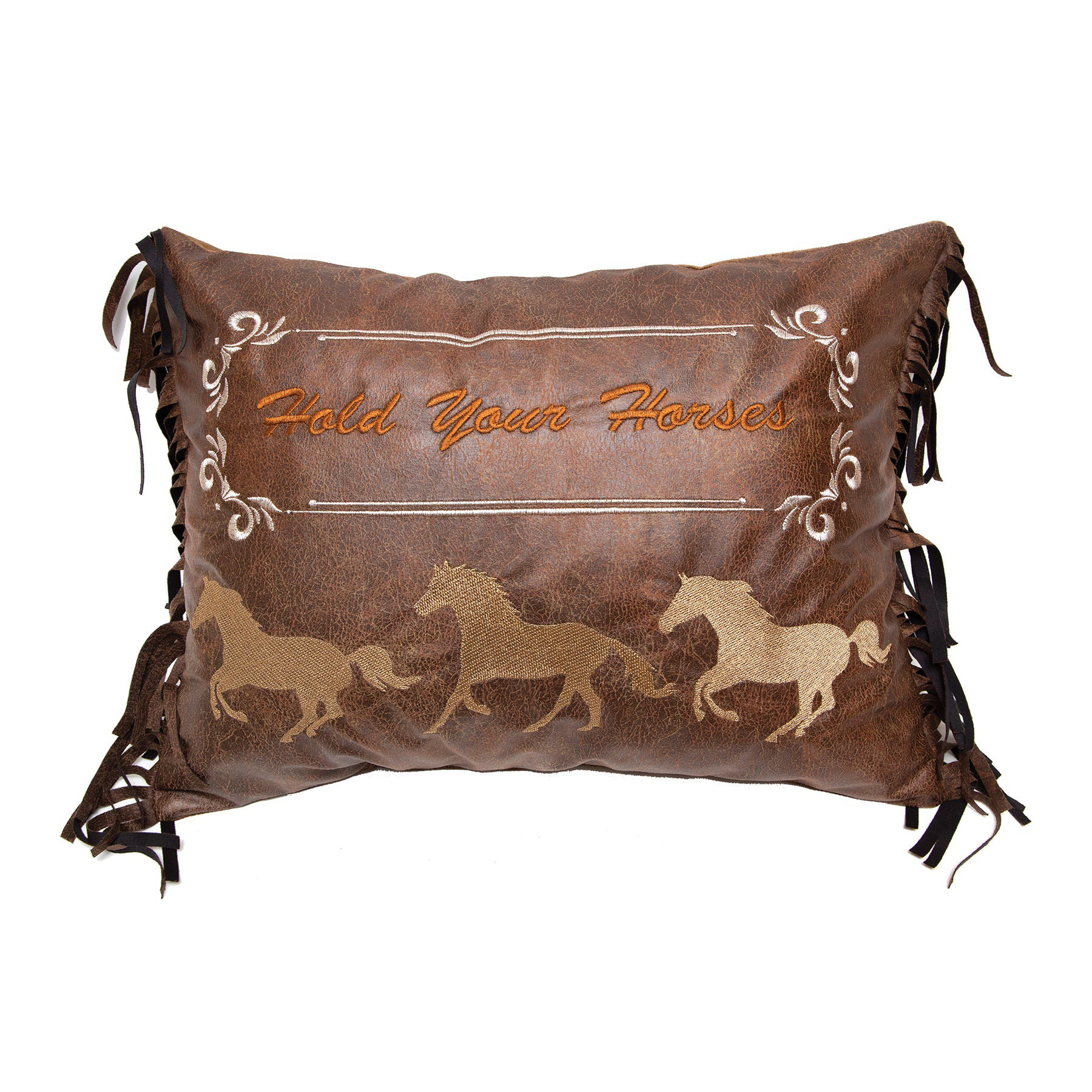 Carstens Inc. Hold Your Horses Western Throw Pillow 16"X20" - Wayfair ...