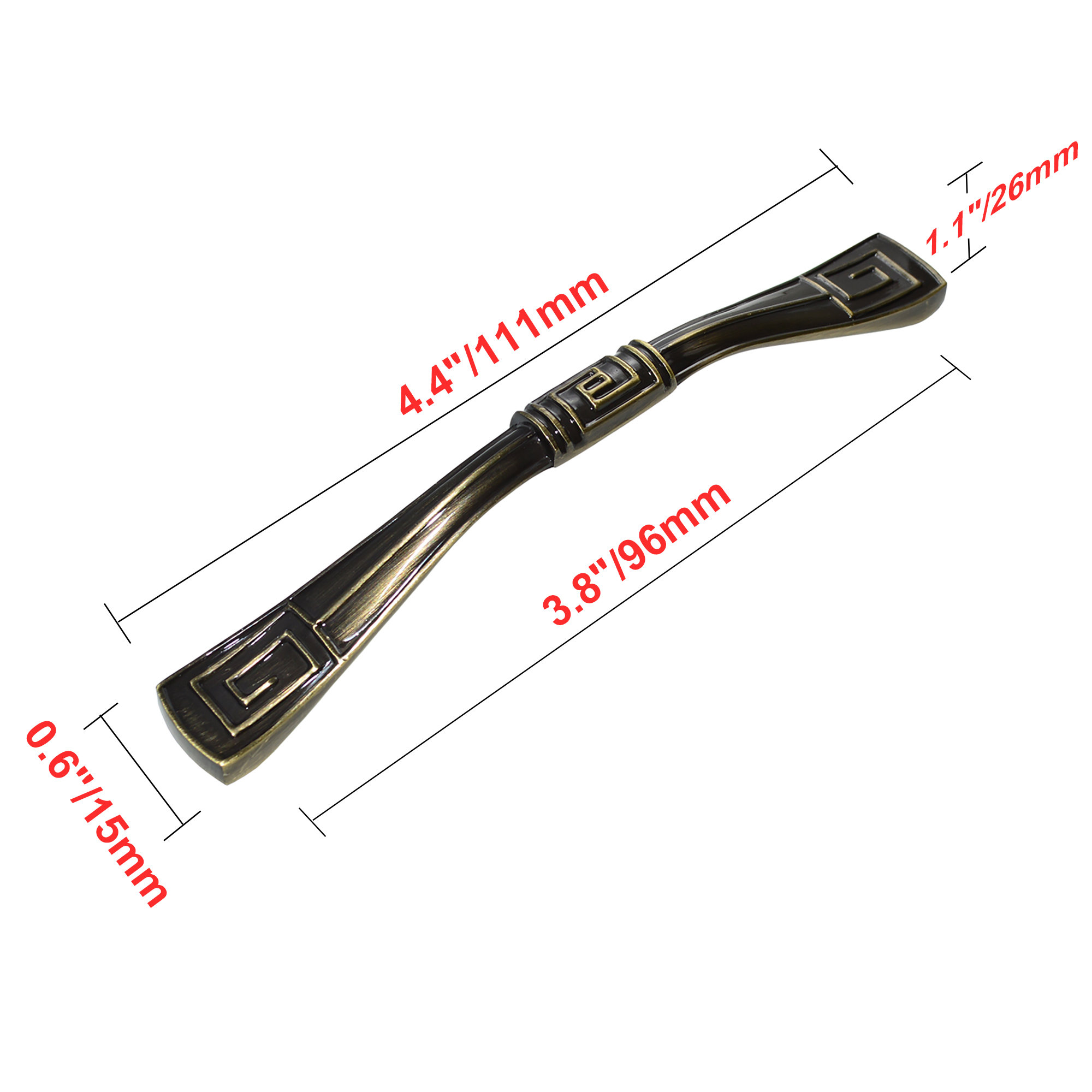 Utopia Alley Trieste Pull Handle - Decorative Cabinet Drop Pull Handles ...