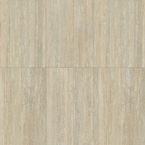 Encore Surfaces Travertino 24" x 48" Italian Travertine Look Porcelain ...