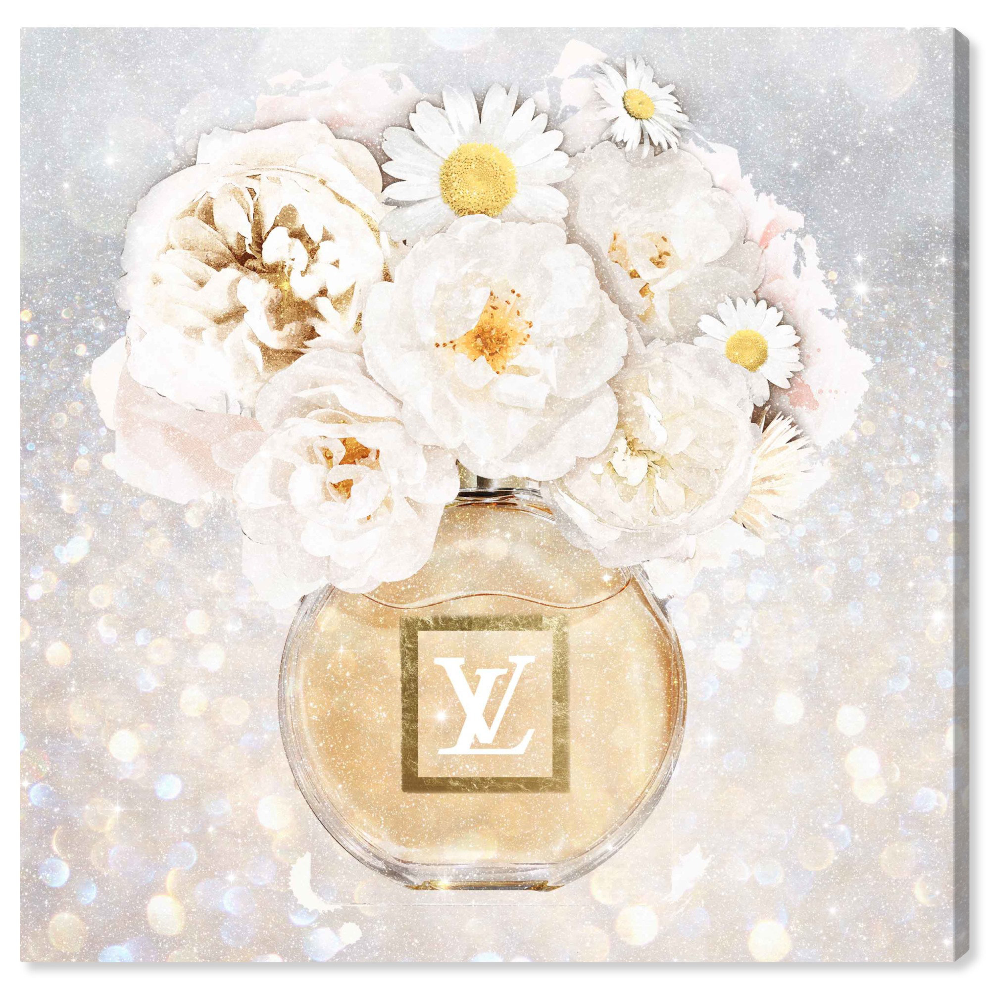 Art Remedy Soft And Bright Perfume Bouquet Canvas Flower Glam Art by ...