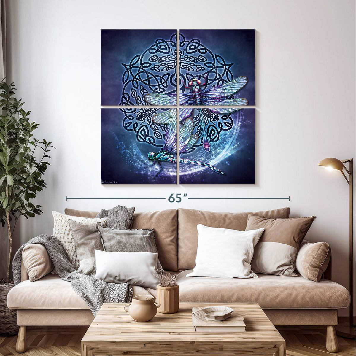 Ebern Designs Brampt Celtic Totem Dragonfly | Wayfair