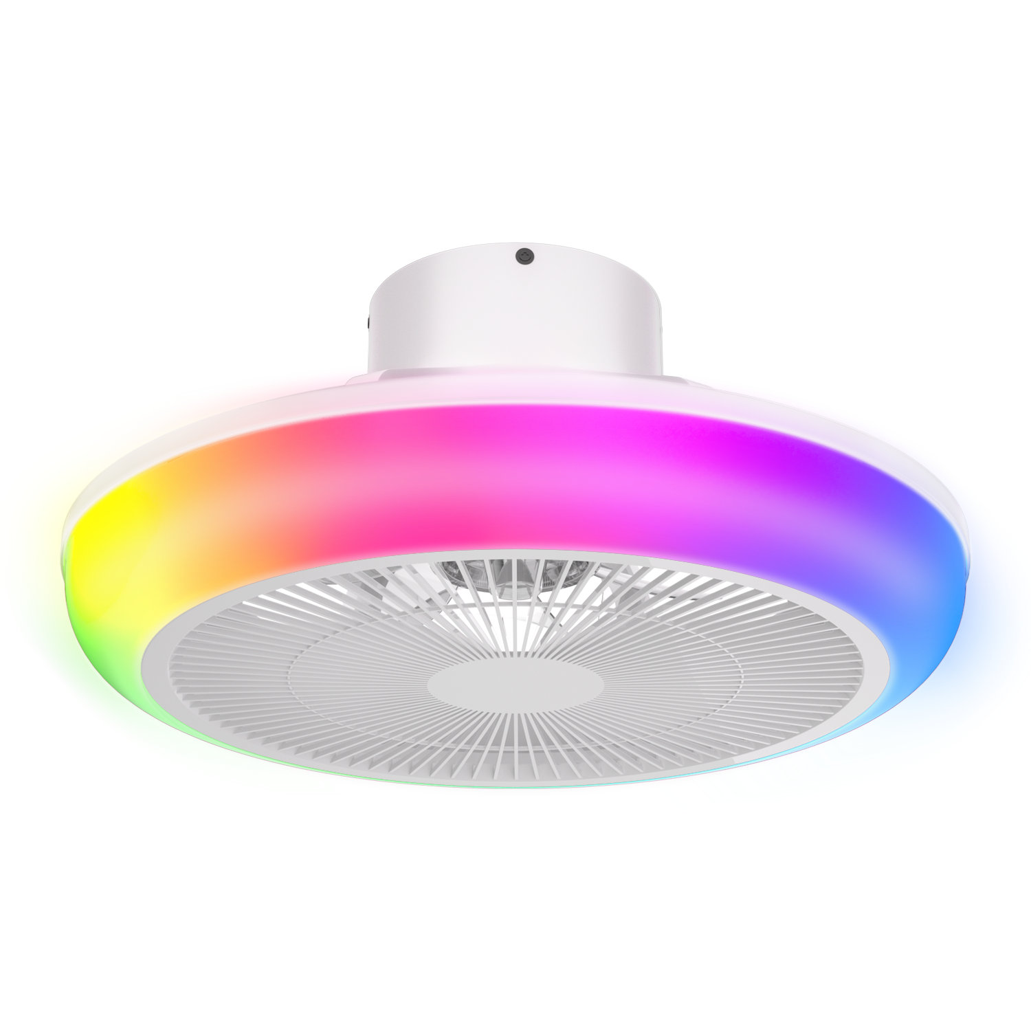 Wrought Studio™ 18" Low Profile Ceiling Fan With Light and Remote ...